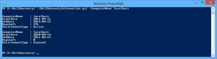 Get Dell System Warranty with PowerShell - MSEndpointMgr