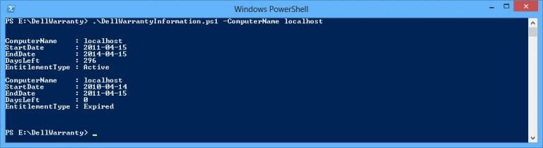 Get Dell System Warranty with PowerShell - MSEndpointMgr