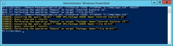 Remove multiple Packages in ConfigMgr 2012 with PowerShell - MSEndpointMgr