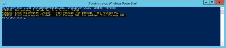 How to Enable Disabled Programs in ConfigMgr 2012 with PowerShell - MSEndpointMgr