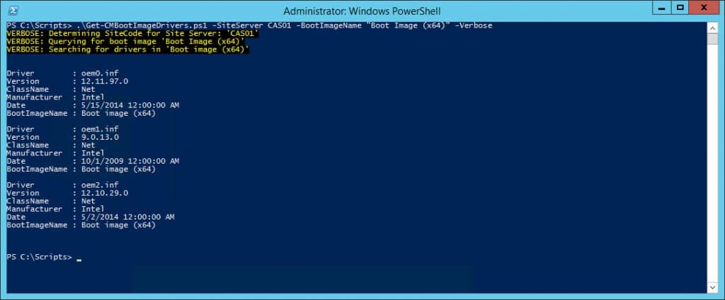List Drivers in a Boot Image in ConfigMgr 2012 with PowerShell - MSEndpointMgr