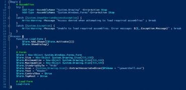 Windows Forms PowerShell GUI Template - MSEndpointMgr