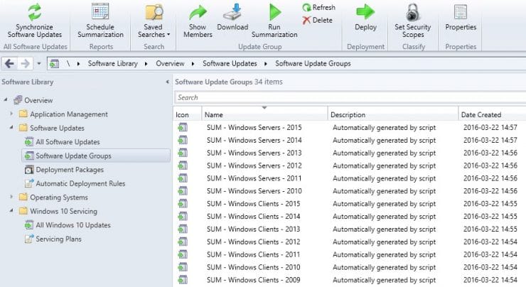 Create a Software Update Group defined by date in ConfigMgr with PowerShell - MSEndpointMgr