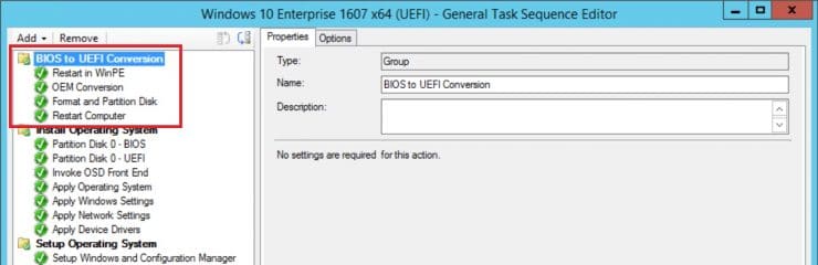 Convert from BIOS to UEFI during Windows 10 deployments with ConfigMgr Current Branch ...