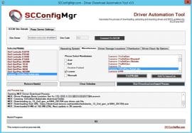 SCCM & MDT Driver Package Automation for Dell, Lenovo and HP hardware.