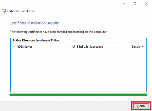 Certificate deployment for mobile devices using Microsoft Intune - Part 3 - Install NDES ...