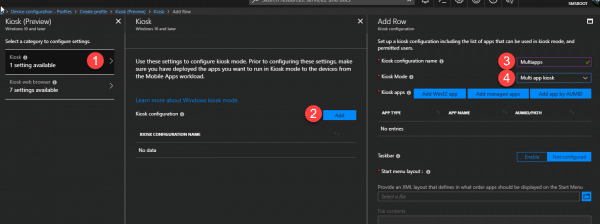 Create Windows 10 Kiosk devices using Microsoft Intune - multiple apps - MSEndpointMgr