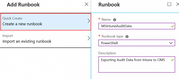 Export Microsoft Intune audit data to Log Analytics using Graph API and Azure Automation ...
