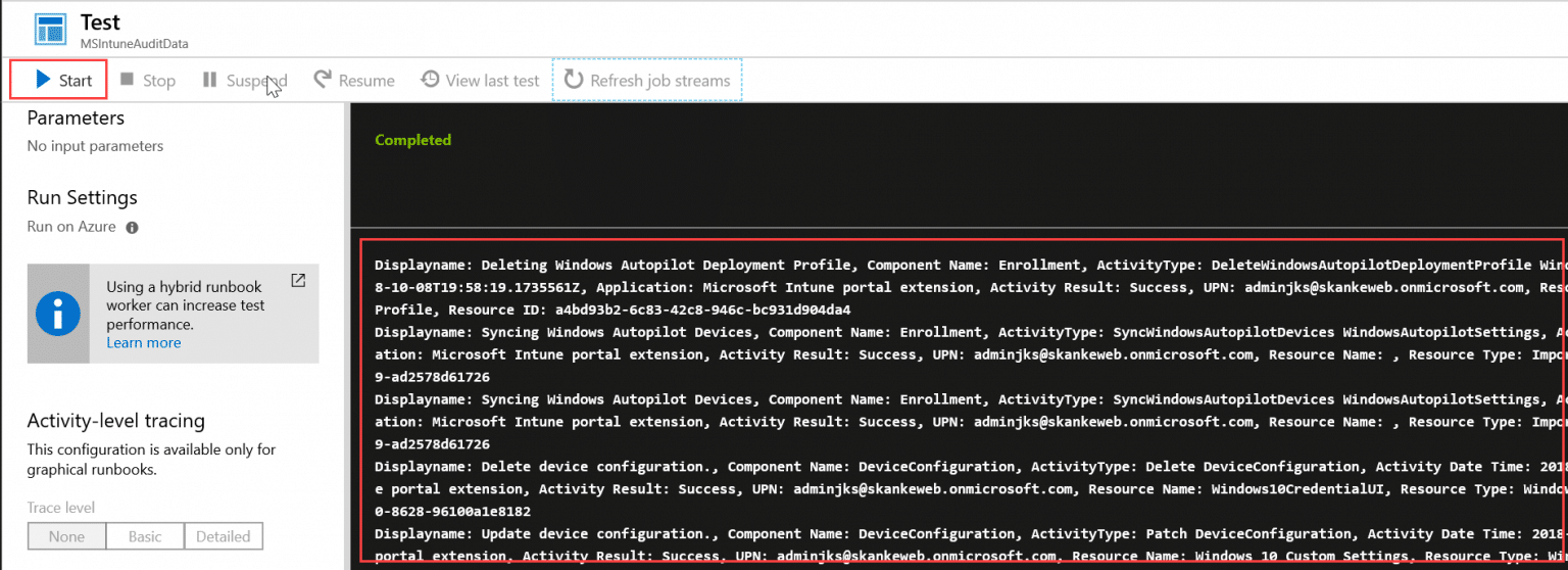 Export Microsoft Intune Audit Data To Log Analytics Using Graph Api And Azure Automation