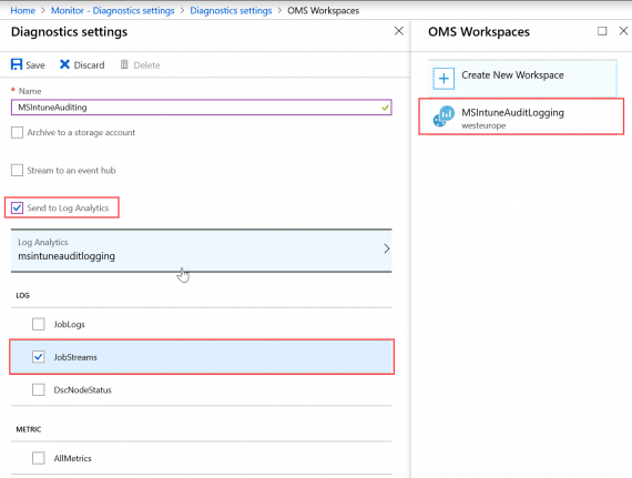 Export Microsoft Intune Audit Data To Log Analytics Using Graph Api And Azure Automation