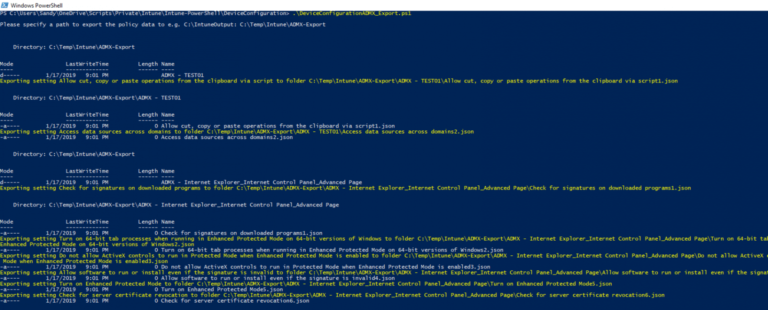 Use Intune Graph API export and import Intune ADMX templates ...
