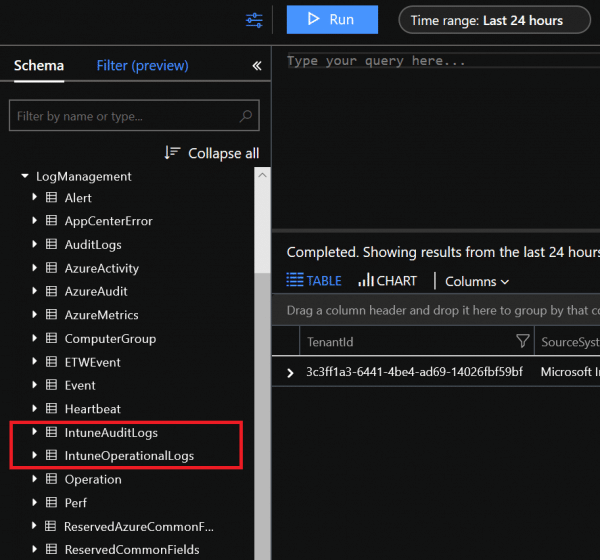Getting started with Microsoft Intune Diagnostics and Log Analytics