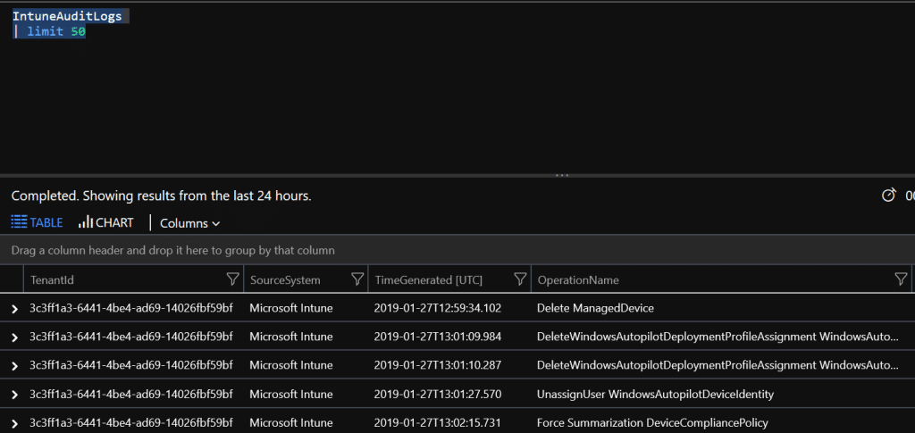 Getting started with Microsoft Intune Diagnostics and Log Analytics