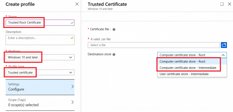 Certificate deployment for mobile devices using Microsoft Intune - Part 5 - Deploy SCEP ...