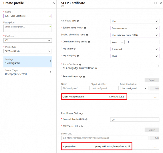 Certificate Deployment For Mobile Devices Using Microsoft Intune Part 5 Deploy Scep