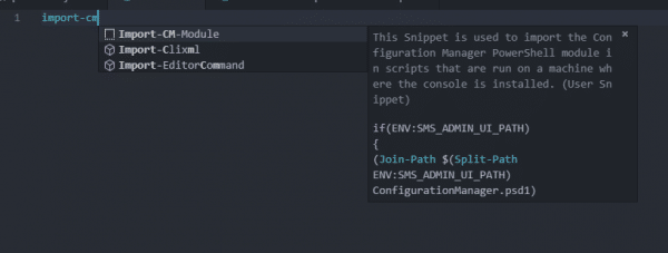 Importing the ConfigMgr module with VSCode - Snippits - MSEndpointMgr