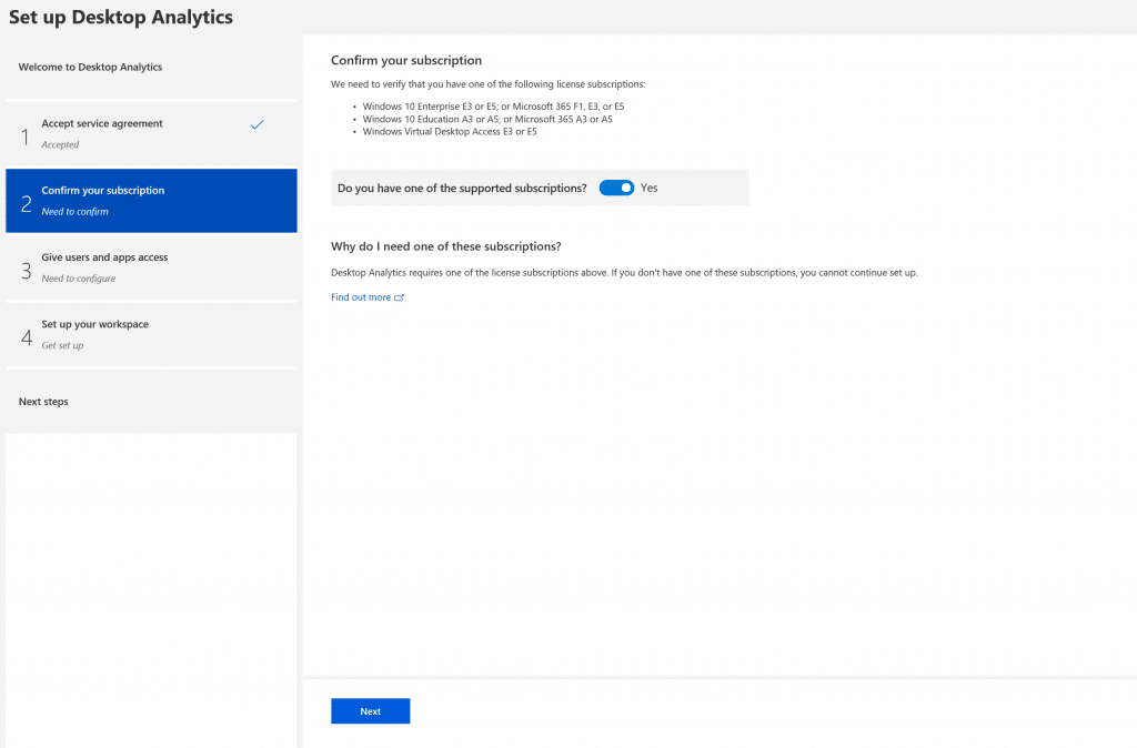 Setup and connect ConfigMgr with Desktop Analytics - MSEndpointMgr