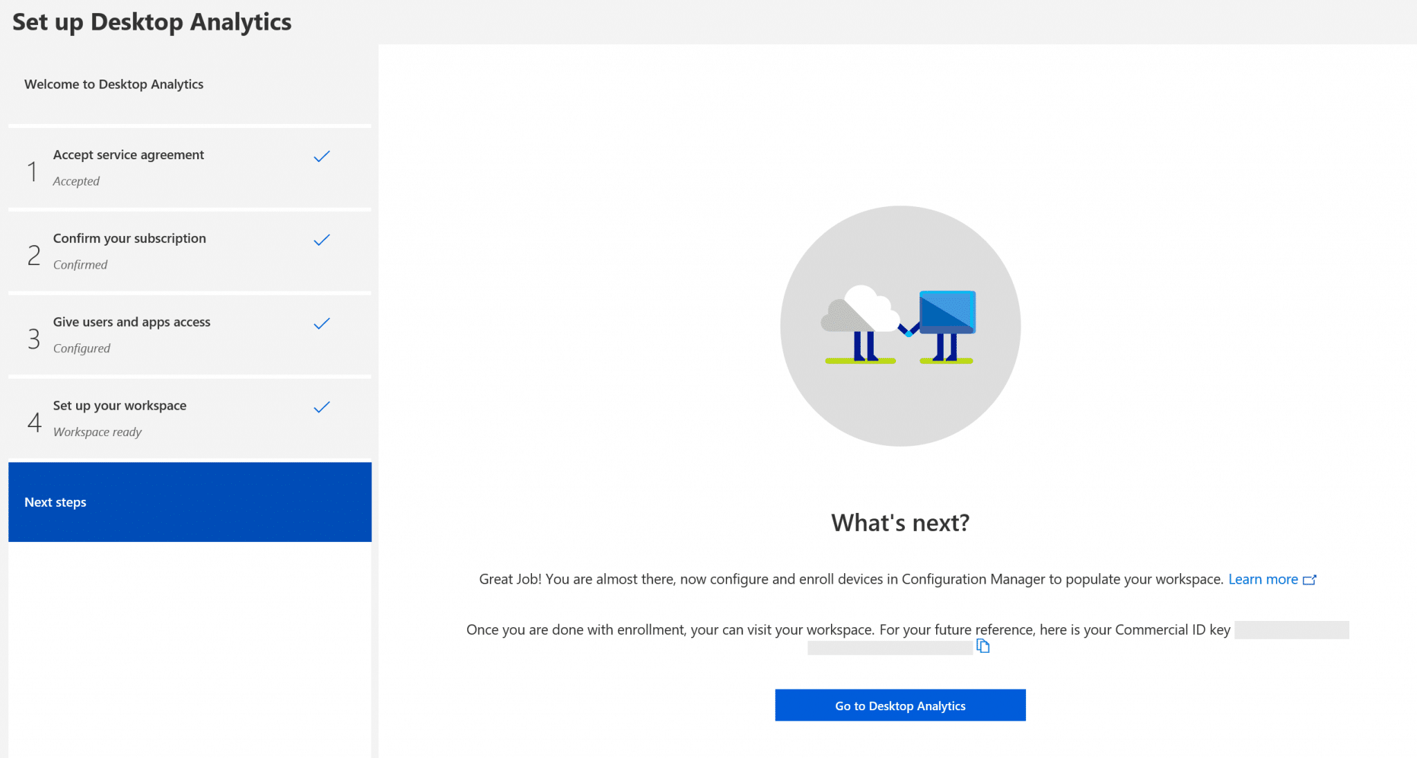 Setup and connect ConfigMgr with Desktop Analytics - MSEndpointMgr