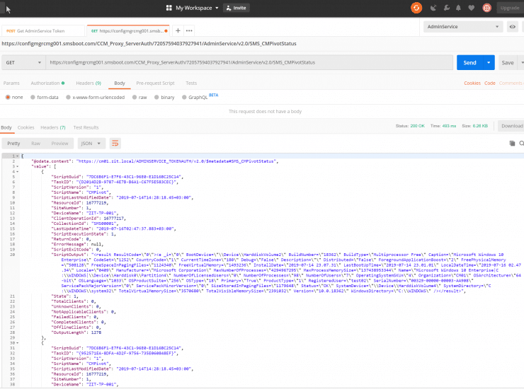 Use ConfigMgr administration service (AdminService) over internet ...
