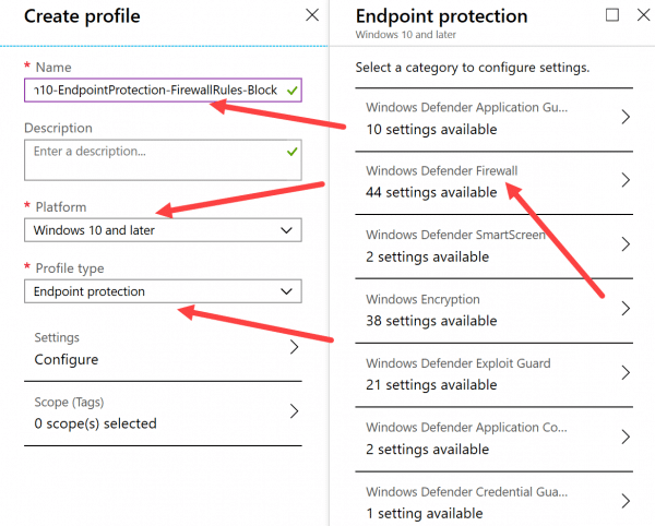 Manage Windows Firewall rules in Windows 10 with Microsoft Intune ...