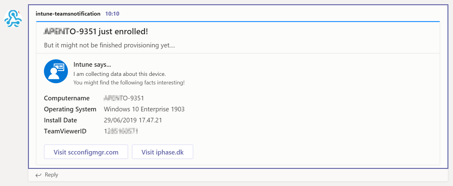How to notify a Microsoft Teams Channel when a new Windows device has ...