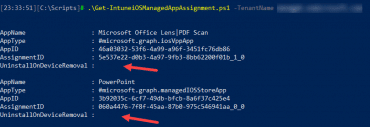 Set Uninstall on device removal value for iOS apps in Intune with ...