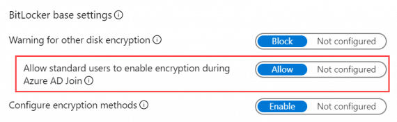 Silently enable BitLocker for Hybrid Azure AD joined devices using ...