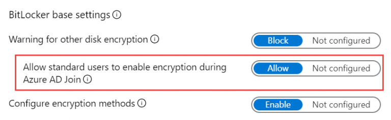 Silently enable BitLocker for Hybrid Azure AD joined devices using ...