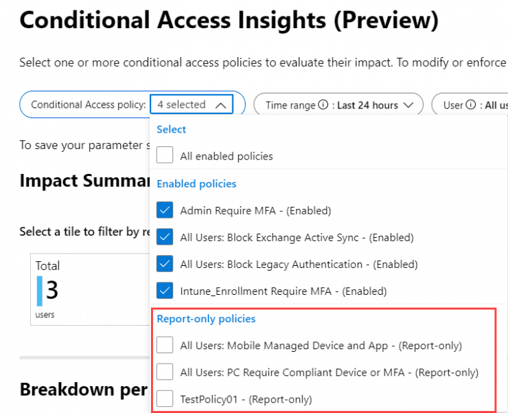 Azure AD Report Only Mode for Conditional Access - MSEndpointMgr
