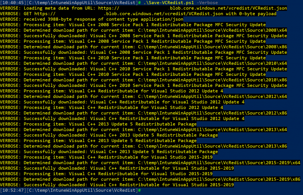 Install Visual C++ Redistributables for Microsoft Intune managed devices - MSEndpointMgr