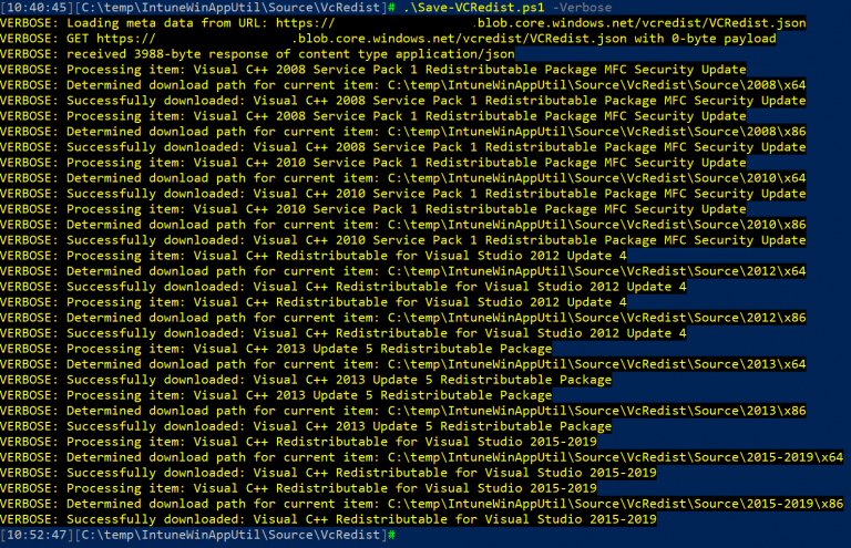 Install Visual C++ Redistributables for Microsoft Intune managed devices - MSEndpointMgr