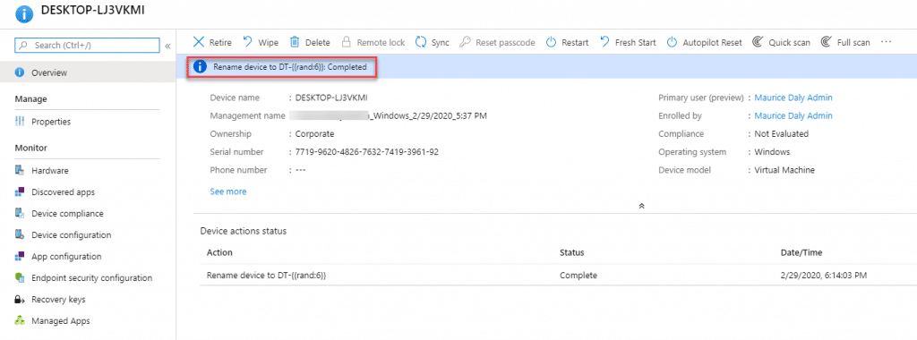 How to rename Windows 10 devices in Intune using PowerShell - MSEndpointMgr