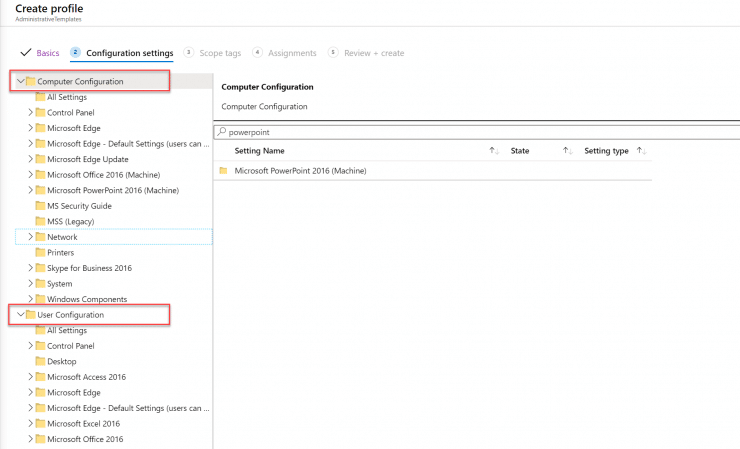 New Administrative Templates UI in Microsoft Endpoint Manager ...