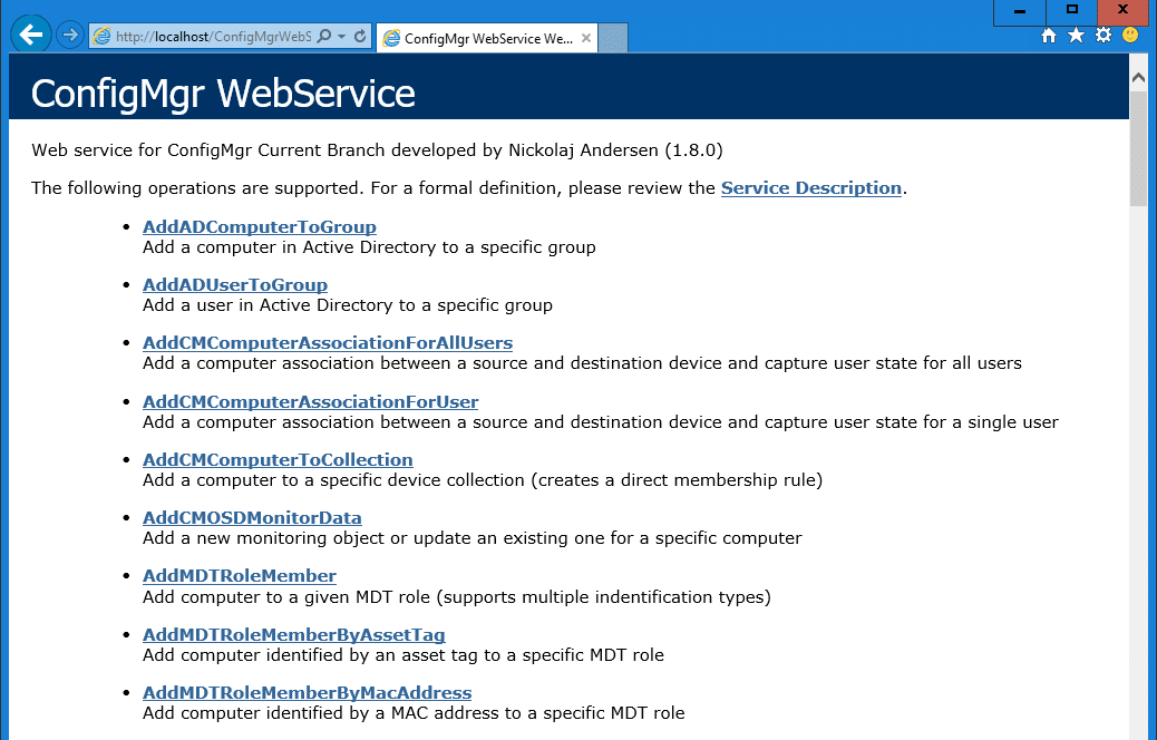 ConfigMgr WebService - MSEndpointMgr