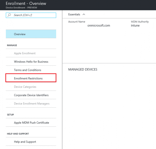 Configure Enrollment Restrictions for Devices in Microsoft Intune ...