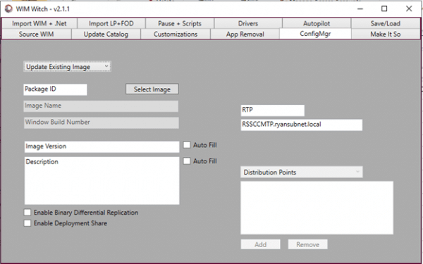 WIM Witch - v2.1 - Minor, Yet Major, Updates to ConfigMgr Integration ...