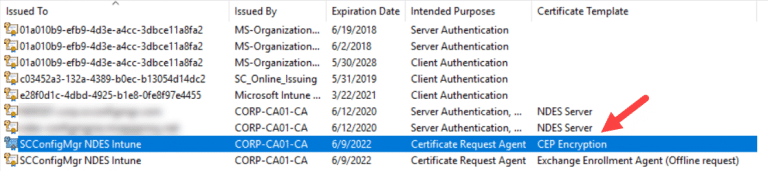 How to renew NDES service certificates for usage with Microsoft Intune ...