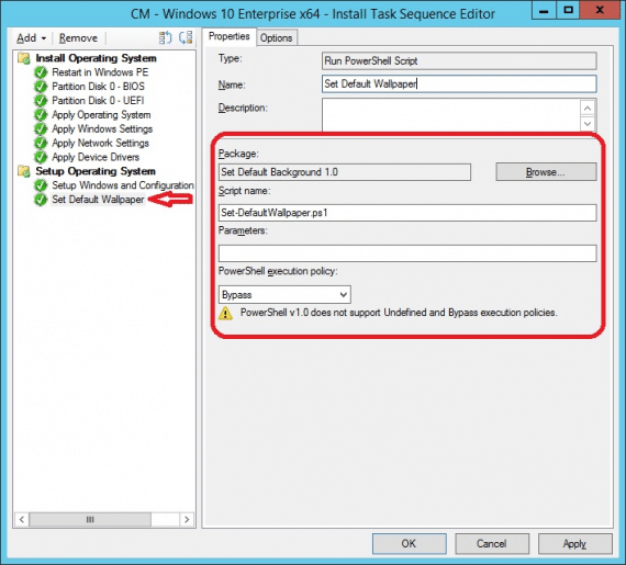 Set custom wallpaper in Windows 10 during OSD with ConfigMgr - MSEndpointMgr