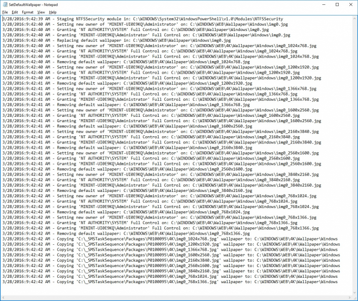 Set custom wallpaper in Windows 10 during OSD with ConfigMgr ...