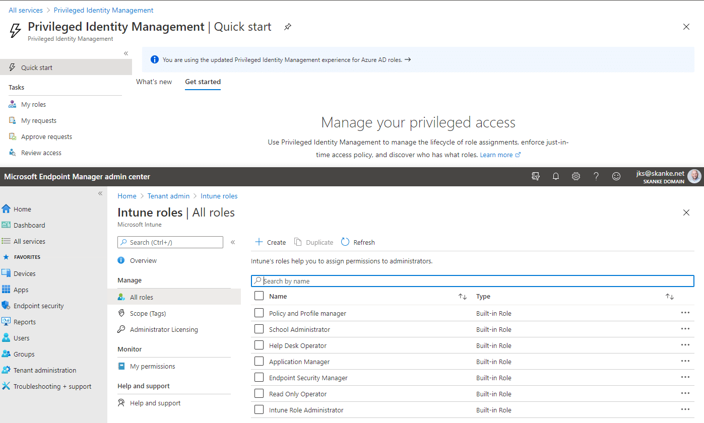 Bring Azure AD PIM and Intune Roles together - MSEndpointMgr