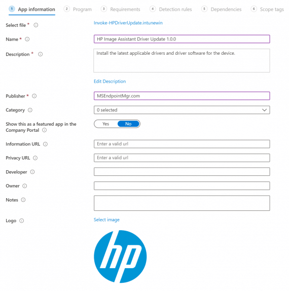 Automatically install the latest HP drivers during Autopilot ...