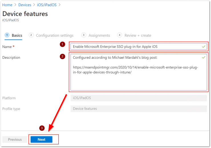 Enable Microsoft Enterprise Sso Plug In For Apple Devices Through Intune