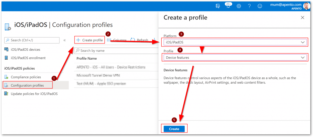 Enable Microsoft Enterprise SSO plug-in for Apple Devices through Intune