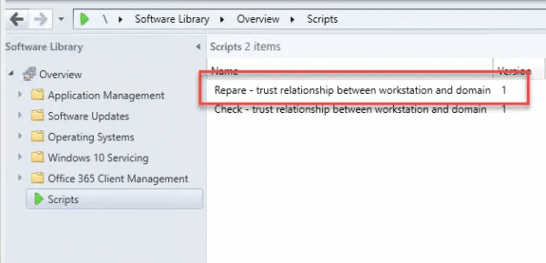 Repair a broken trust relationship between a workstation and the domain ...