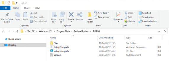 Running custom actions during a Windows 10 Feature Update with ...