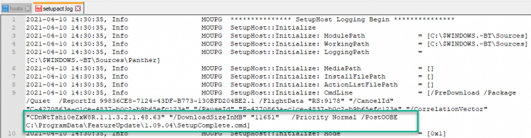 Running custom actions during a Windows 10 Feature Update with ...