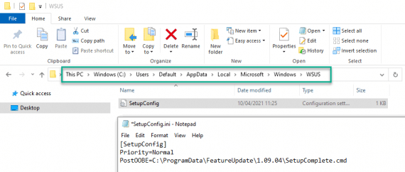 Running custom actions during a Windows 10 Feature Update with ...