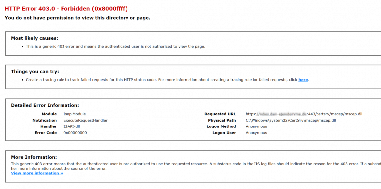 Securing SCEP/NDES for Intune with gMSA - MSEndpointMgr