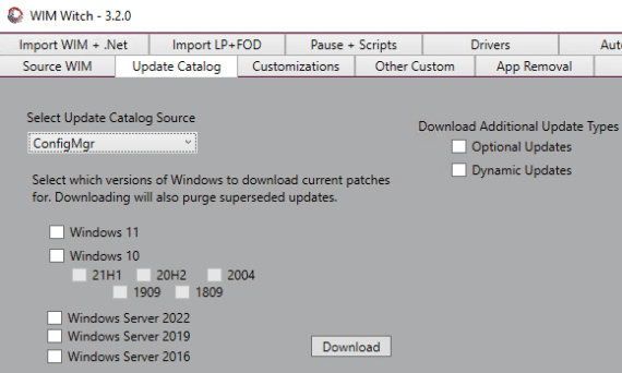 WIM Witch v3.2.0 - Windows 11 and Server 2022 Support - MSEndpointMgr
