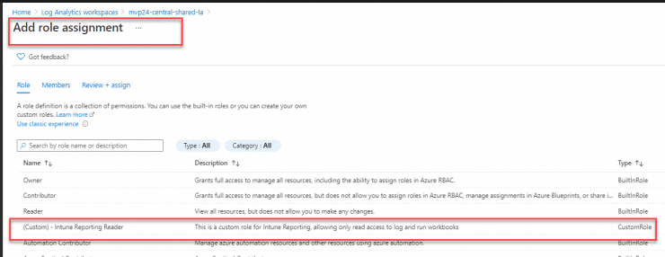 Managing permissions for Log Analytics and Workbooks - MSEndpointMgr